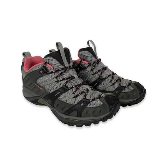 Merrell | Shoes | Merrell Pink And Gray Siren Sport 2 Waterproof Lowtop ...